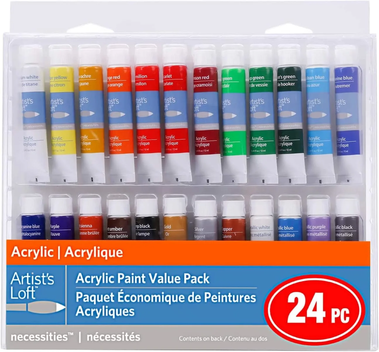 Artist’s Loft Acrylic Paint Sets – Metallic, Neon & Classic Colors