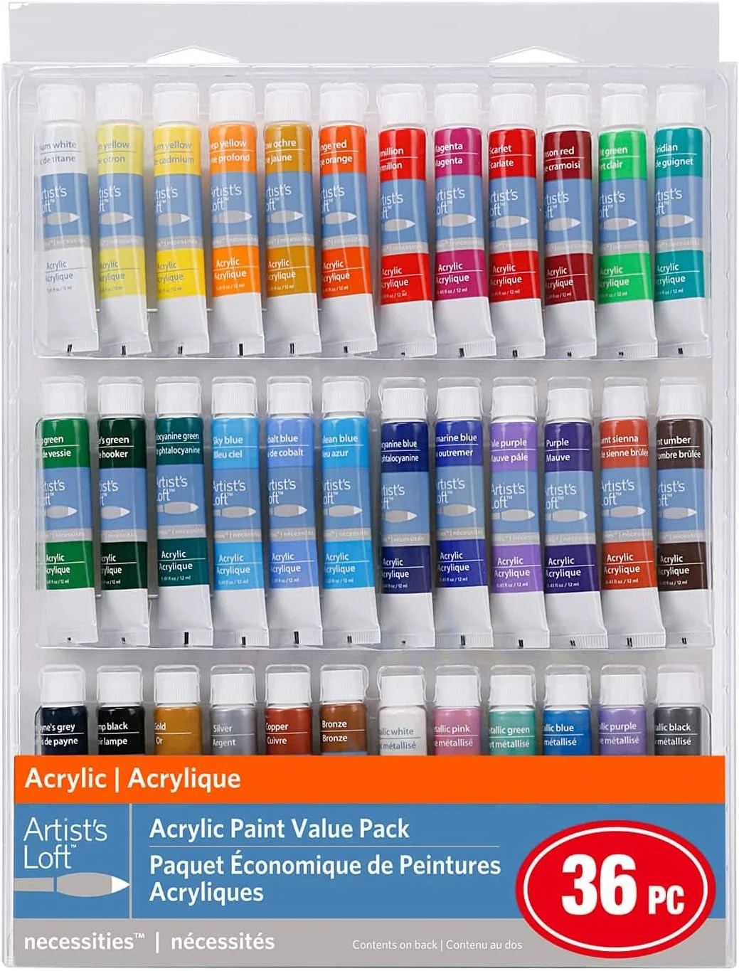 Artist’s Loft Acrylic Paint Sets – Metallic, Neon & Classic Colors
